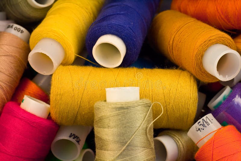 Spools of threads stock image. Image of composition, plastic - 4471781