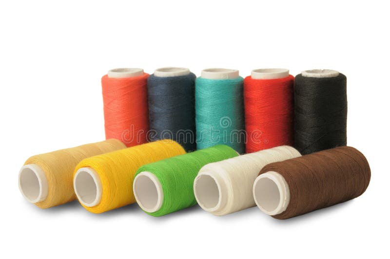 Spools of threads stock photo. Image of colorful, isolated - 31379748