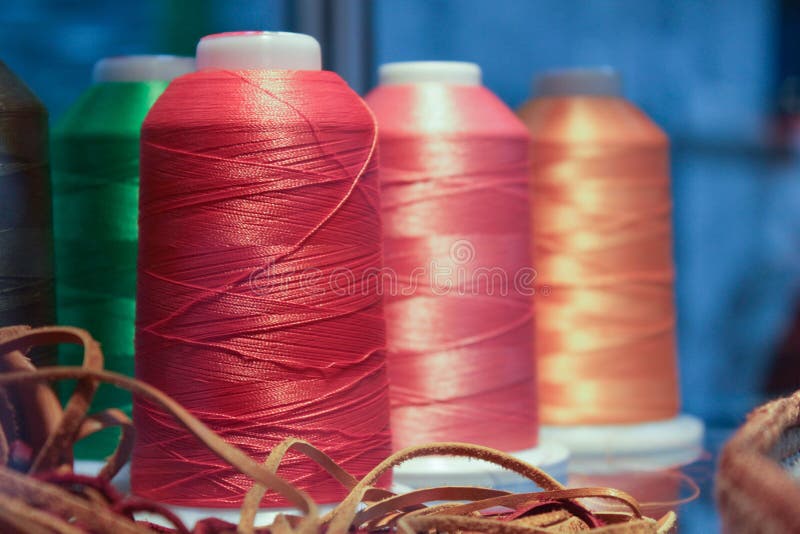 Colorful Spools Twisted Rope Red Blue Yellow Orange Stock Photos - Free ...