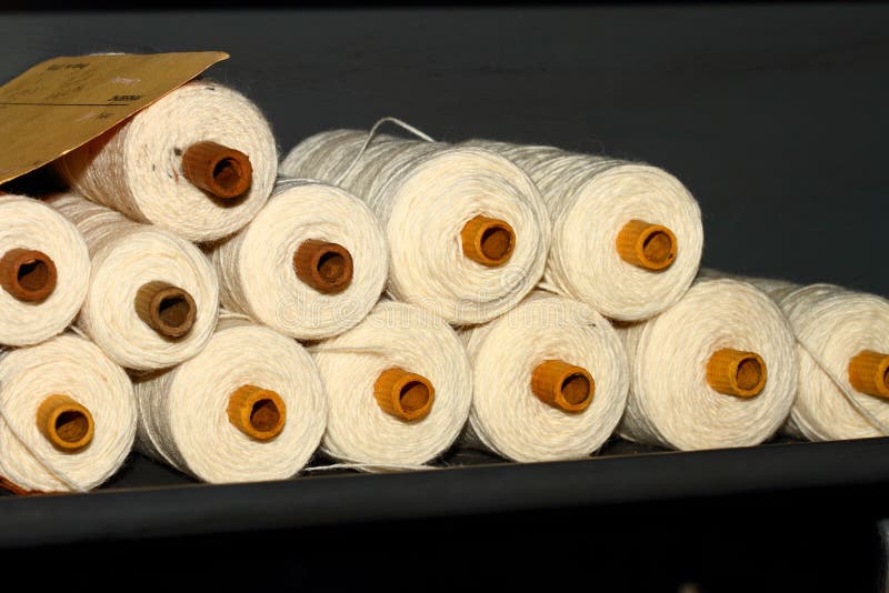 Spools of wool stock image. Image of industry, thread - 185899079