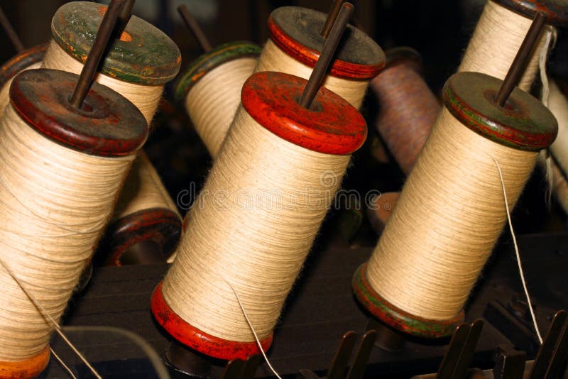Spools of wool stock photo. Image of making, thread - 185899254