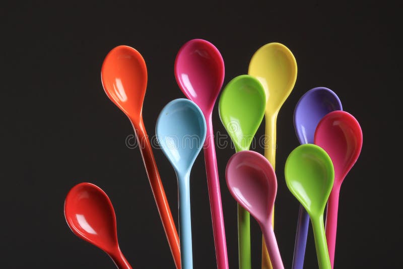 Colorful spoons stock image. Image of spoons, color, utensil - 768765