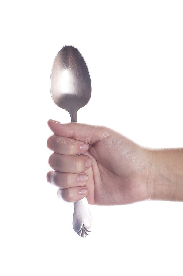 Woman hand using a spoon stock photo. Image of chef, copyspace - 31578854