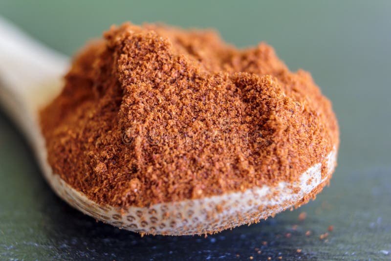 Spoon with cayenne pepper stock photo. Image of chilli - 160133058