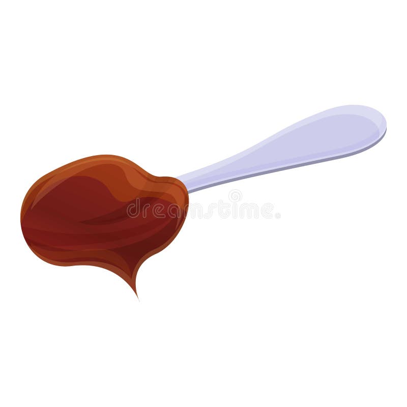 Spoon Chocolate Paste Icon, Cartoon Style Stock Vector - Illustration ...