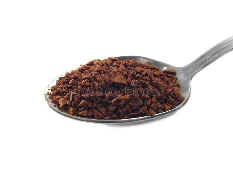 Spoon of coffee stock image. Image of morning, spoon, smell - 7186139