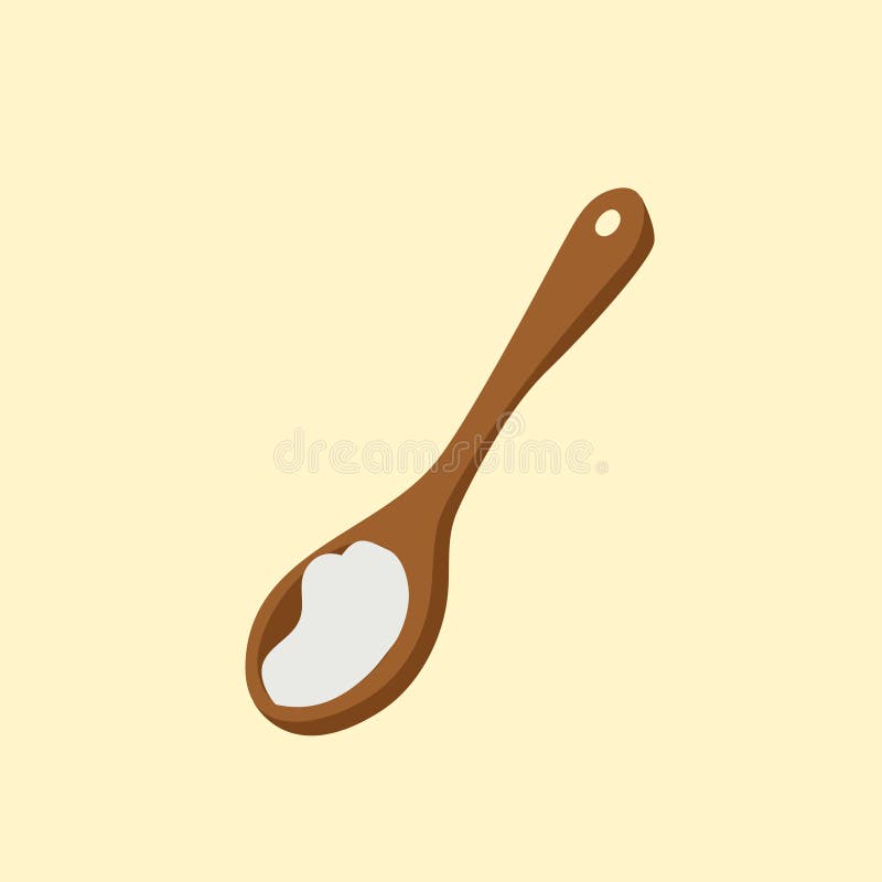 Spoon Design Vector Flat Objects Stock Vector - Illustration of ...