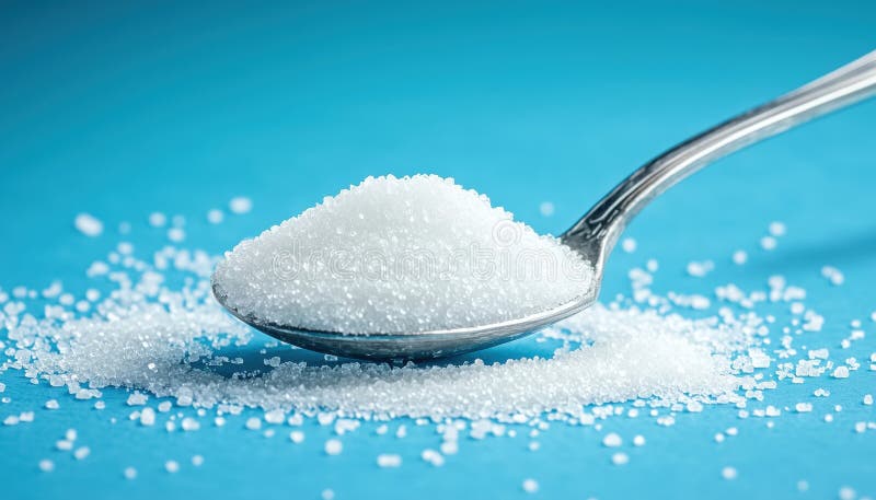 Spoon Drizzling Sugar Onto a Growing Pile in a Mesmerizing and Sweet ...