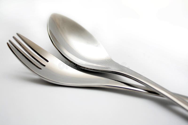 Spoon and fork stock image. Image of diner, objects, lunch - 11591203