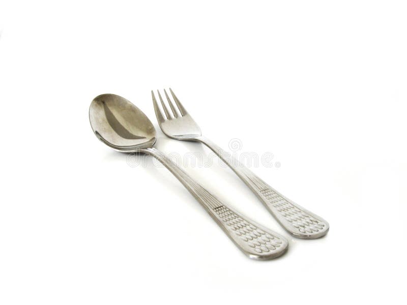 Spoon and fork stock photo. Image of fork, food, arranging - 12405214