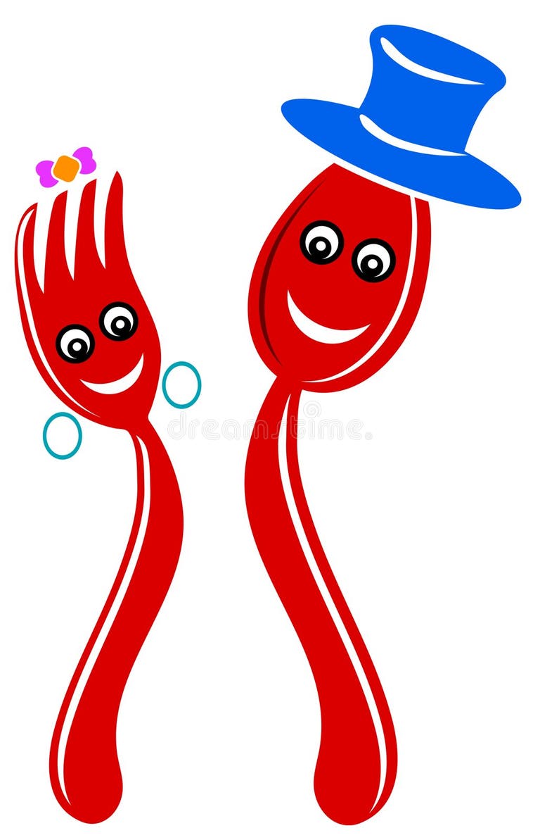 Spoon Fork Cartoon Stock Illustrations – 6,922 Spoon Fork Cartoon Stock ...
