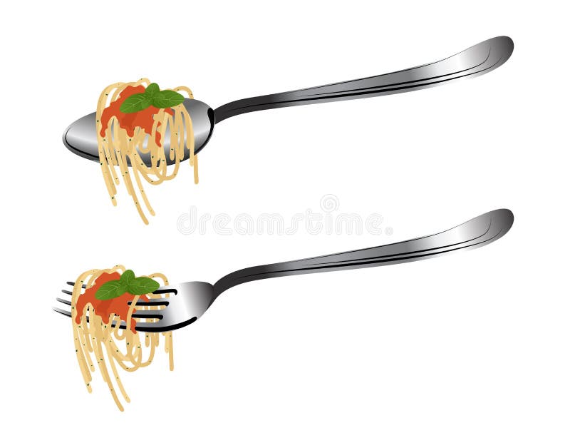 Spaghetti On A Fork Clipart Images