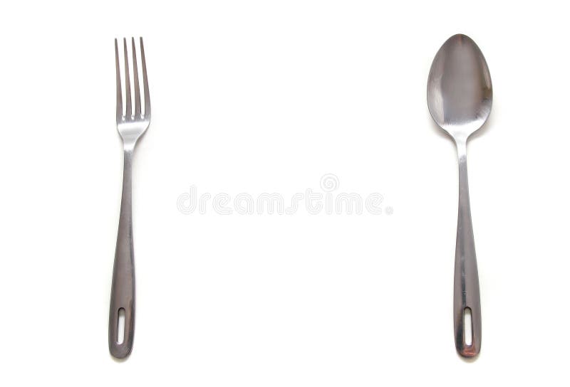 Spoon and fork stock image. Image of lanch, object, dinner - 14852511