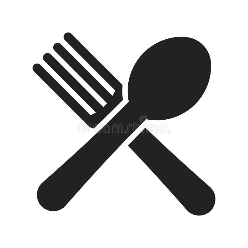 Spoon and Fork Icon Vector. Restaurant Illustration Sign. Dinner Symbol ...
