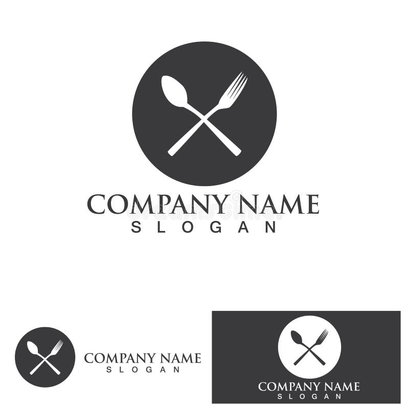 Spoon and Fork Logo and Symbol Vector Stock Illustration - Illustration ...