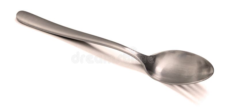 Spoon with a fork shadow stock image. Image of white - 215908379