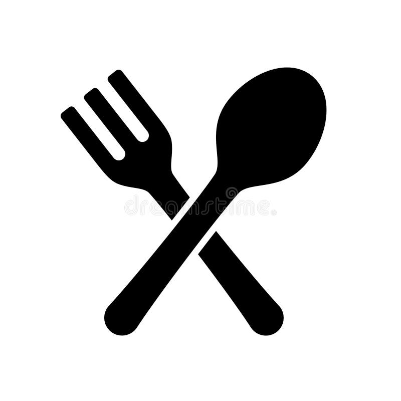 Spoon and Fork Vector Icon. Restaurant Symbol. Vector Illustration ...