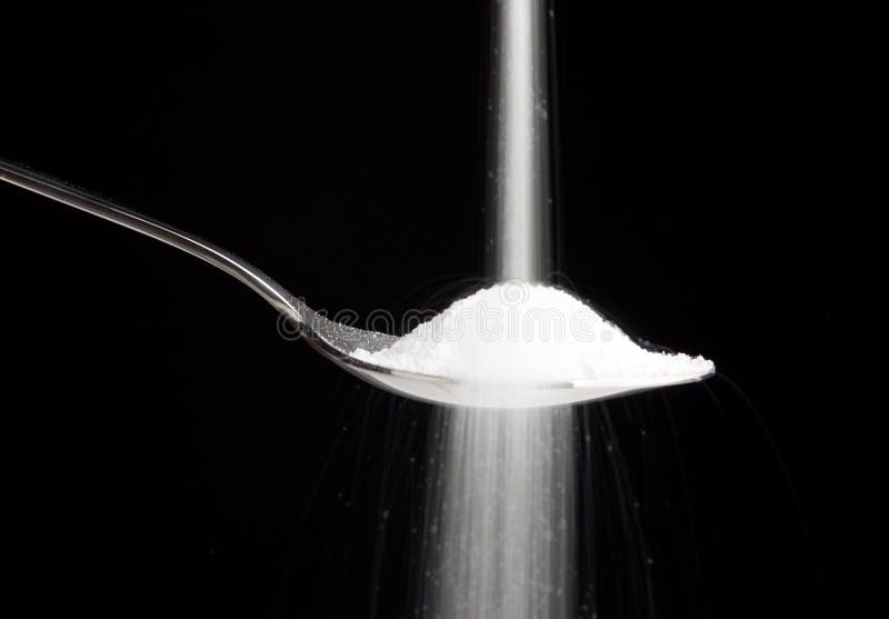 Spoon full of sugar stock image. Image of falling, filling - 5821855