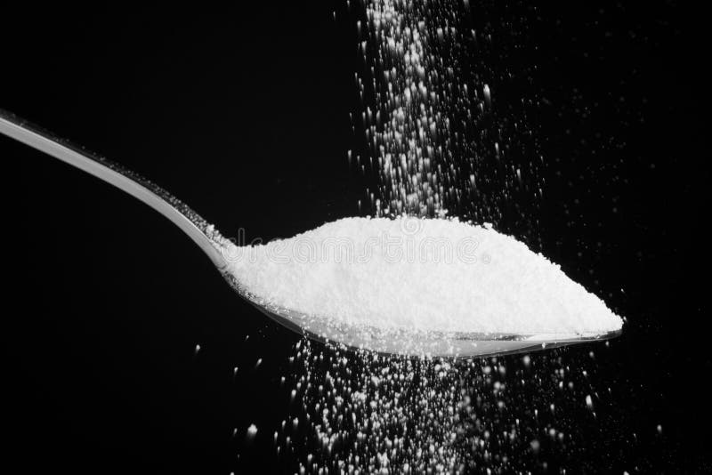 Spoon full of sugar stock image. Image of falling, filling - 5821855