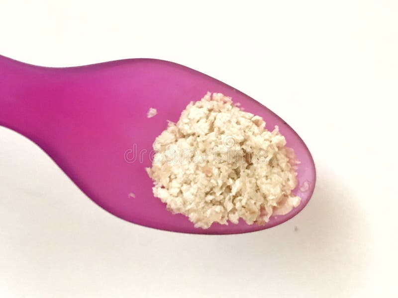 A spoon of ginger paste stock photo. Image of micro - 303377660