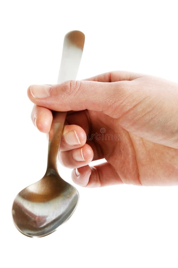 Spoon in Hand stock image. Image of clip, empty, grip, shovel - 532091