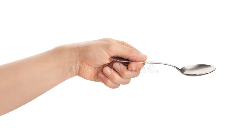 Spoon in hand stock photo. Image of fingers, simple - 280705072