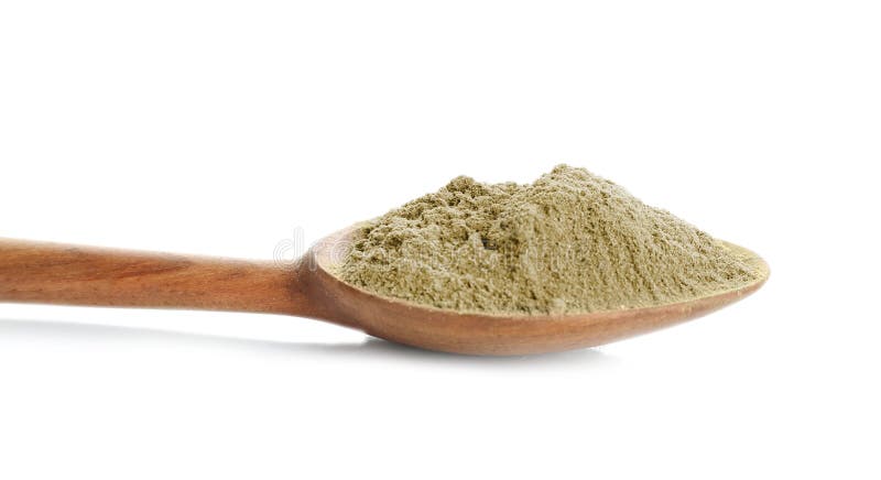 Spoon with Hemp Protein Powder Stock Image - Image of measuring, green ...