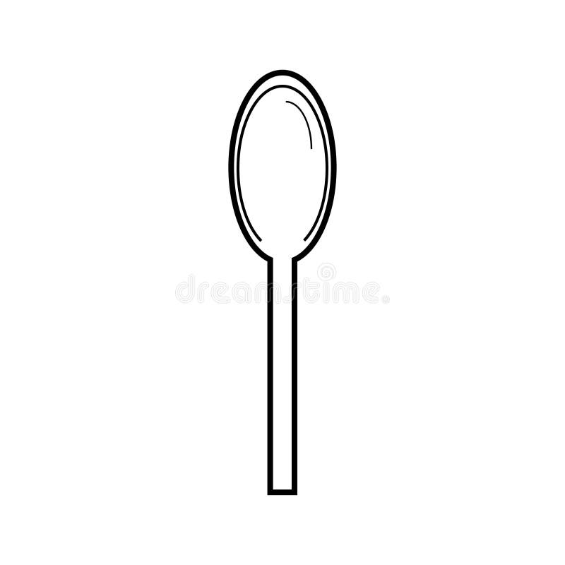 Spoon Icon. Cutlery Sign - Illustrator Eps Ten Stock Vector ...
