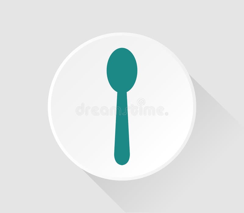Spoon icon stock illustration. Illustration of symbol - 78575883