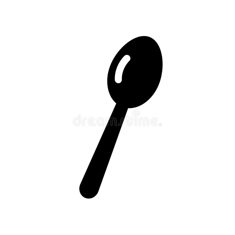 Spoon Icon. Trendy Spoon Logo Concept on White Background from K Stock ...