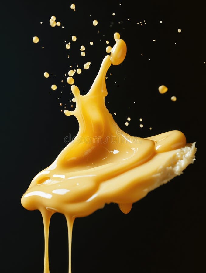 A Spoon with Liquid Pouring Out of it Stock Photo - Image of condiment ...