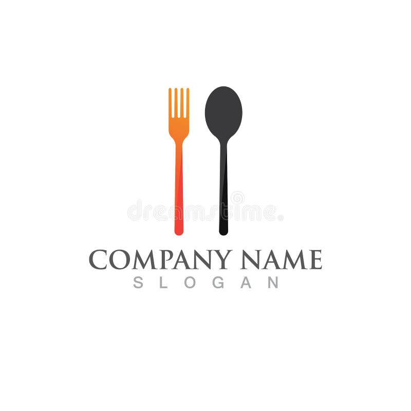 Spoon Logo Vector Illustration Template Stock Vector - Illustration of ...
