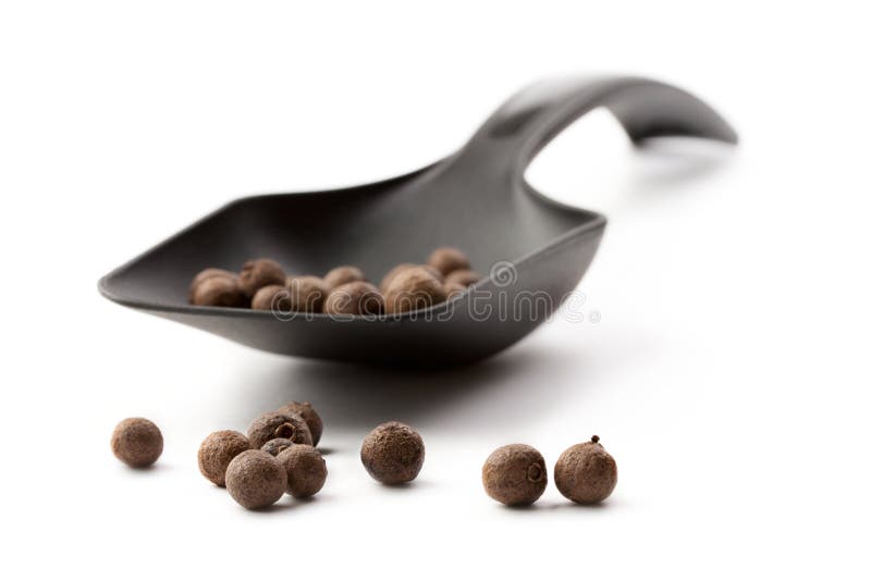 Spoon and pepper stock photo. Image of ingredient, arid - 17839028