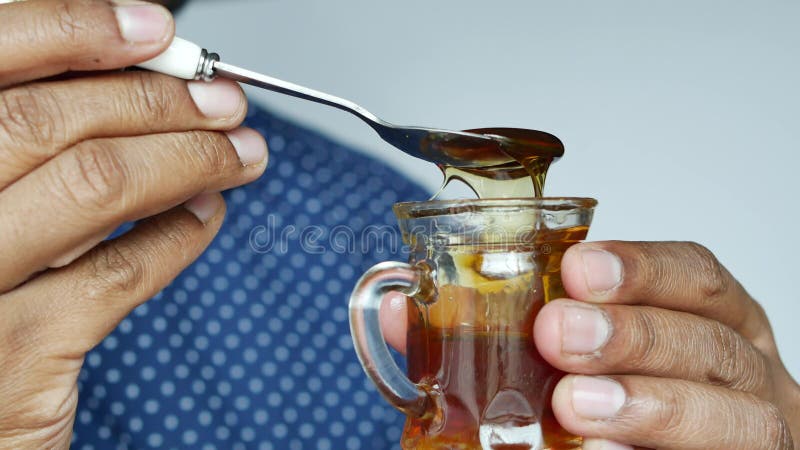 Spoon Pick Honey Form a Container Stock Video - Video of flavor, honey ...