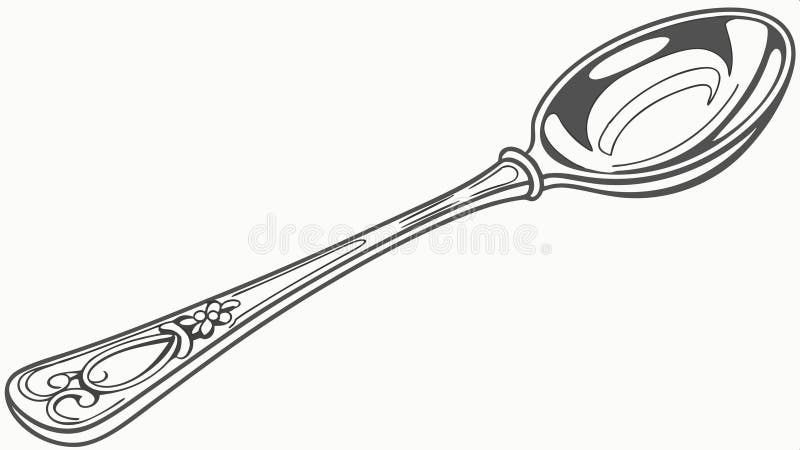 Spoon, Representing Cutlery and Dining Vector Design Generative AI ...