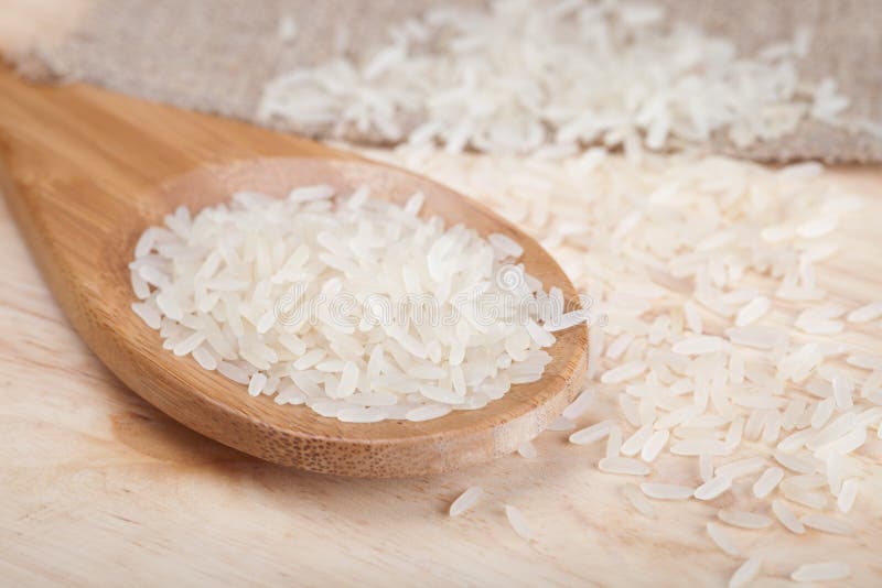 Spoon with rice stock image. Image of grain, food, chinese - 29390737