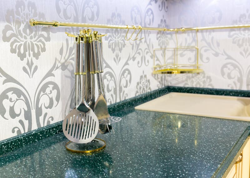 Spoon set stock image. Image of home, inside, luxury - 53863811