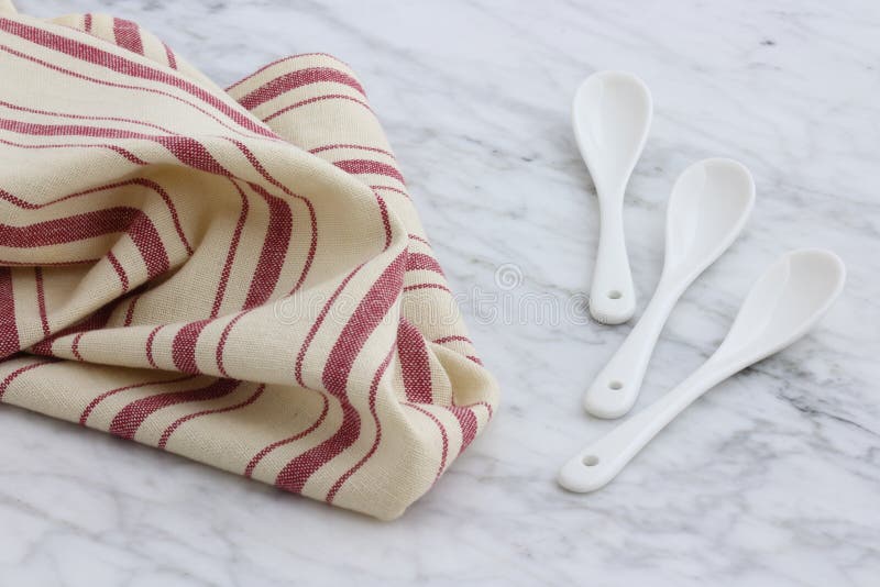 Beautiful Spoon Set on Kitchen Counter Stock Image - Image of spoon ...