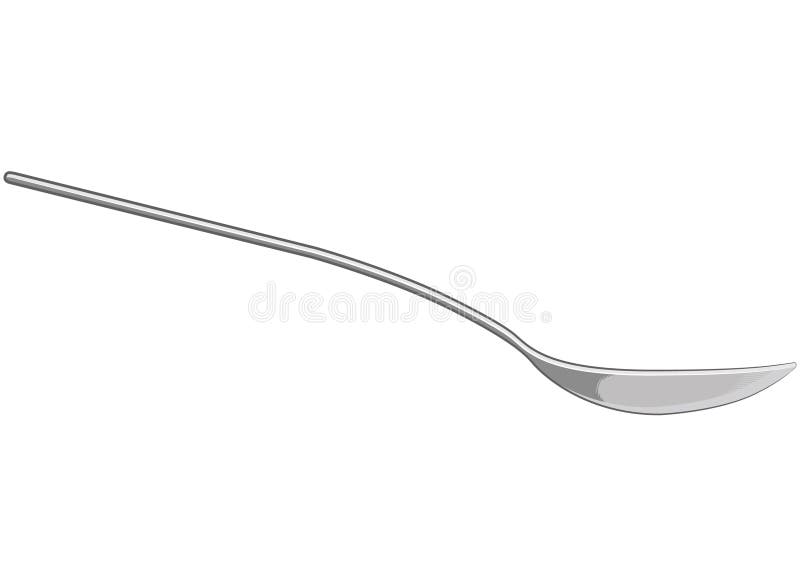 Spoon Side View Tea Dining Utensil Stock Vector - Illustration of ...
