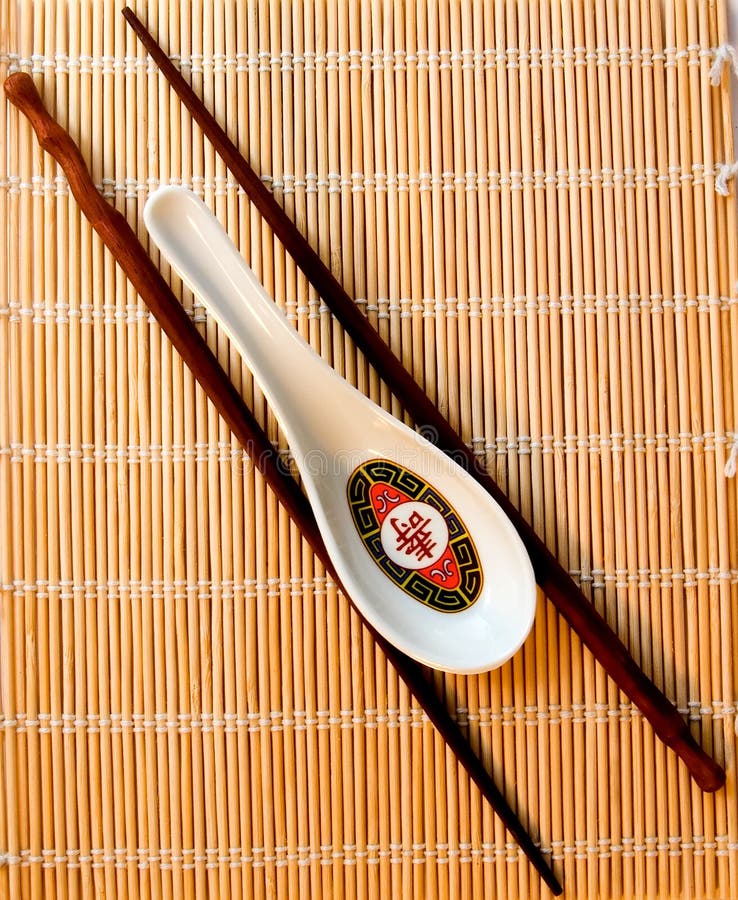 Spoon & Stick stock image. Image of chinese, sticks - 3972447