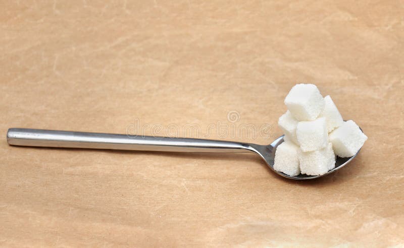 Spoon sugar stock photo. Image of health, diet, paper - 62974608