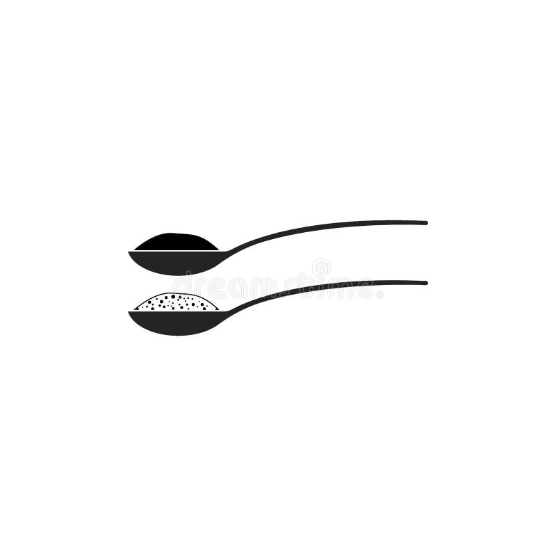 Spoon measure icon stock vector. Illustration of sport - 238143814