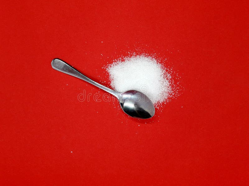 Spoon and sugar stock photo. Image of spilled, sugar - 102768872