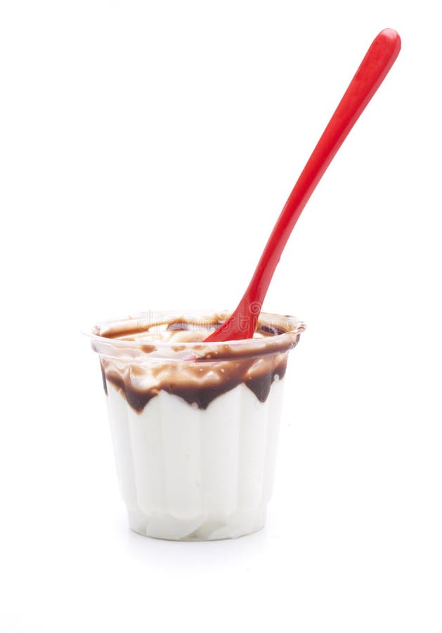 Spoon sundae stock photo. Image of studio, white, isolated - 51422248