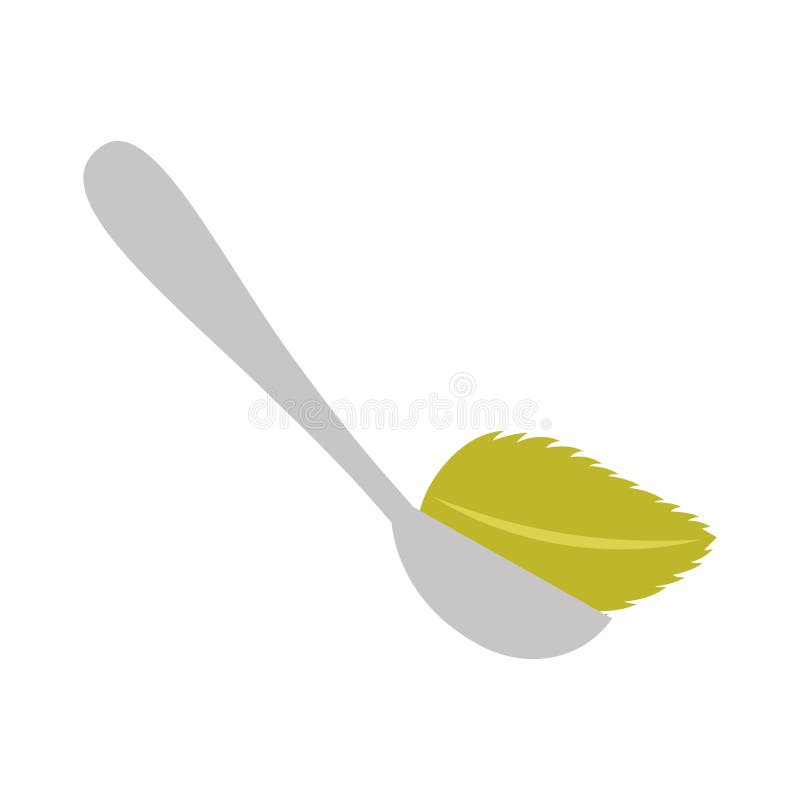Spoon with Tea Leaf Product Icon Stock Vector - Illustration of life ...