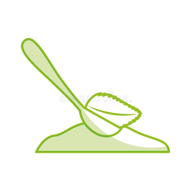 Spoon with Tea Leaf Product Icon Stock Vector - Illustration of icon ...