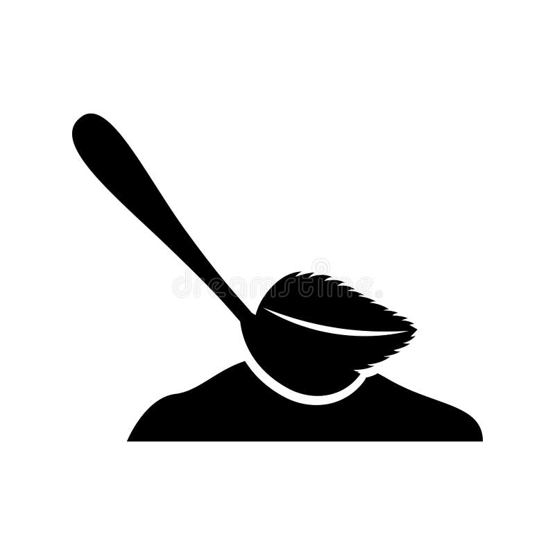 Spoon with Tea Leaf Product Icon Stock Vector - Illustration of beauty ...