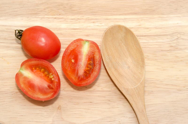 Spoon tomato stock image. Image of natural, nature, fresh - 52106049