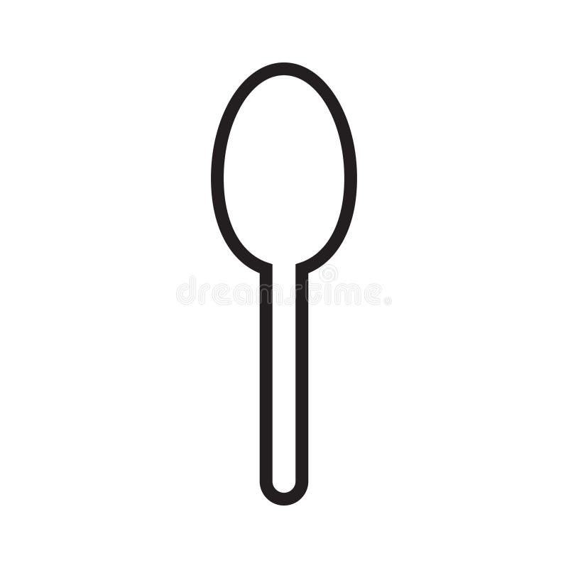Spoon Vector Icon Logo Design Stock Vector - Illustration of food, fork ...