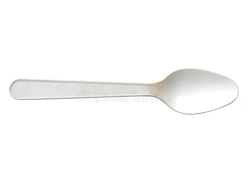 Spoon on a White Background. Spoon To Eat Food Stock Image - Image of ...